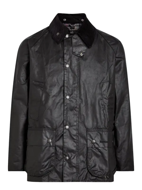 Barbour Waxed Cotton Utility Jacket - Black