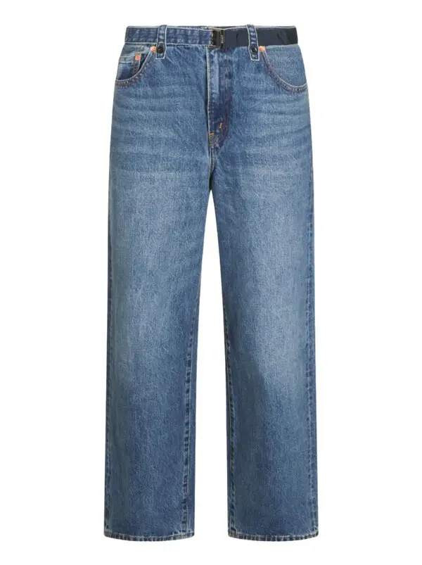 Sacai Belt-loop Jeans - Blue