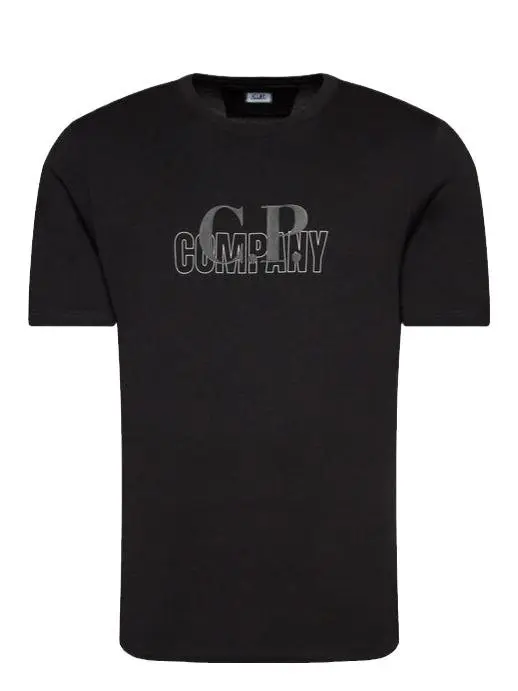 C.P. COMPANY Logo-print Short-sleeve T-shirt - Black