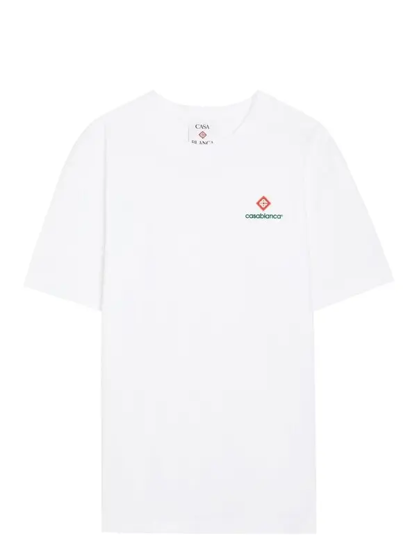 Casablanca Logo Short-sleeve T-shirt - White