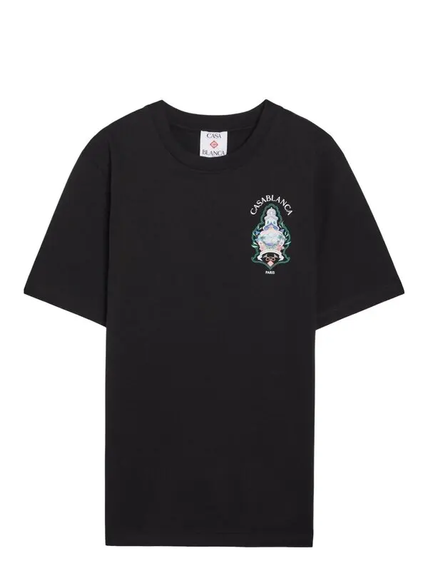 Casablanca Casa Hotel Graphic Short-sleeve T-shirt - Black