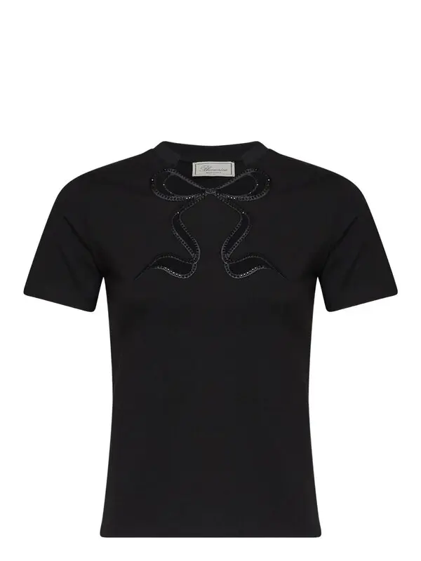 Blumarine Cutout T-shirt - Black