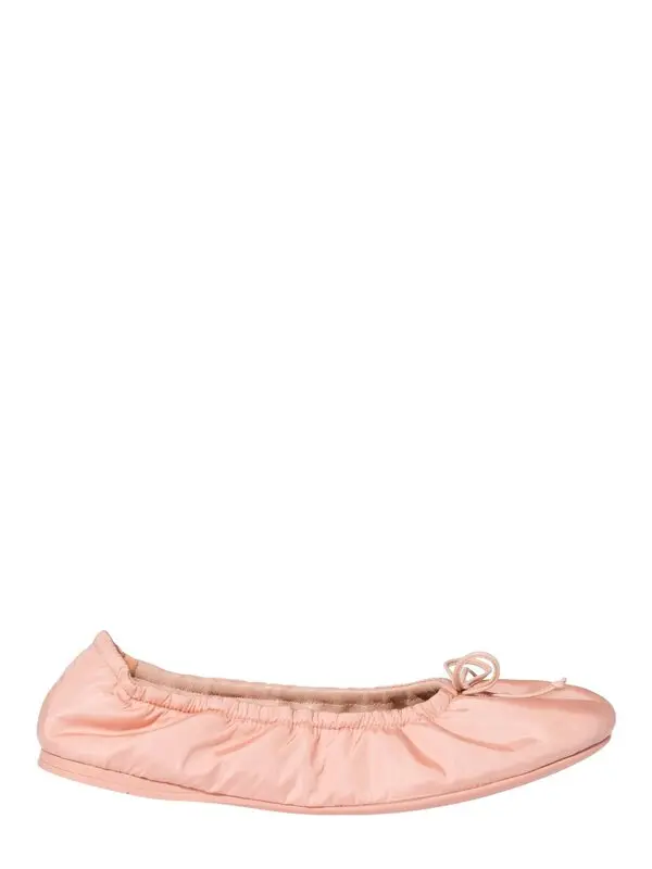 Miu Miu Foldable Technical Fabric Ballerinas - Opal