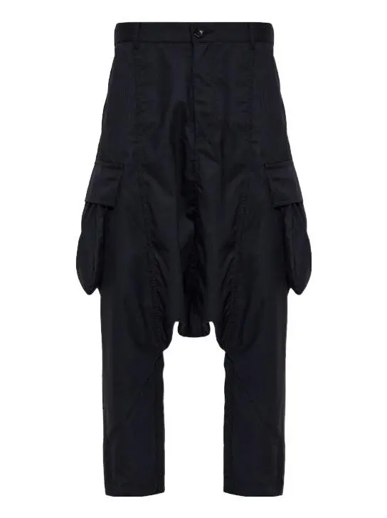 Comme Des Garçons Casual Trousers With Belt Loops - Navy