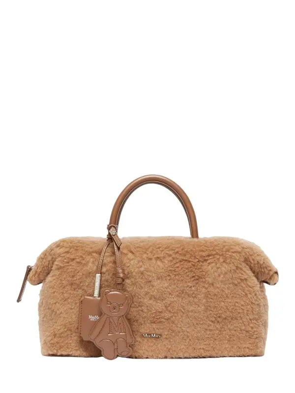Max Mara Medium Teddy Boston Bag - Camel
