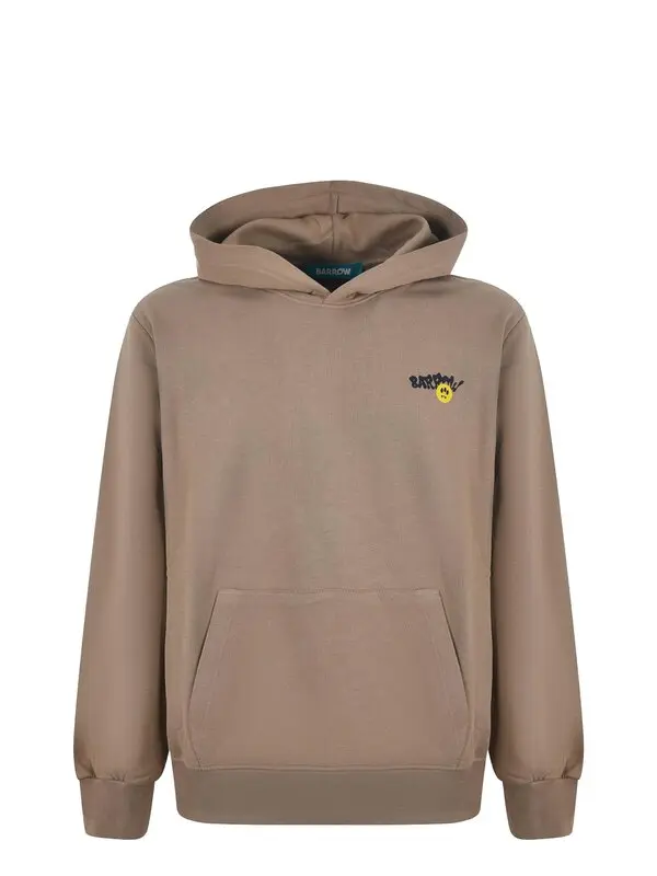 BARROW Graphic Logo Hoodie - Brown