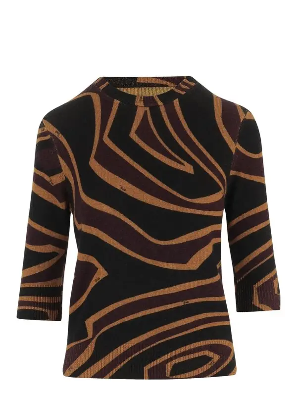 Emilio Pucci Labirinto Crewneck Jumper - Black