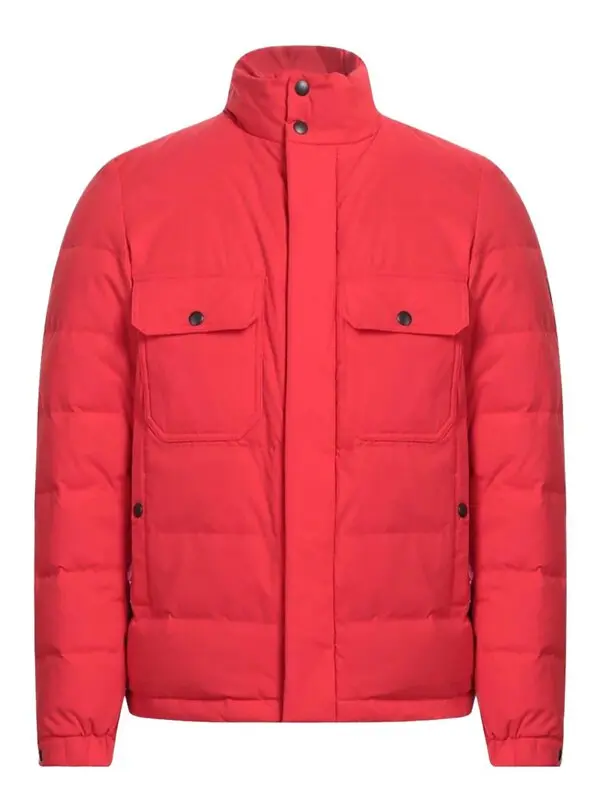 Woolrich Stand Collar Quilted Jacket - Red