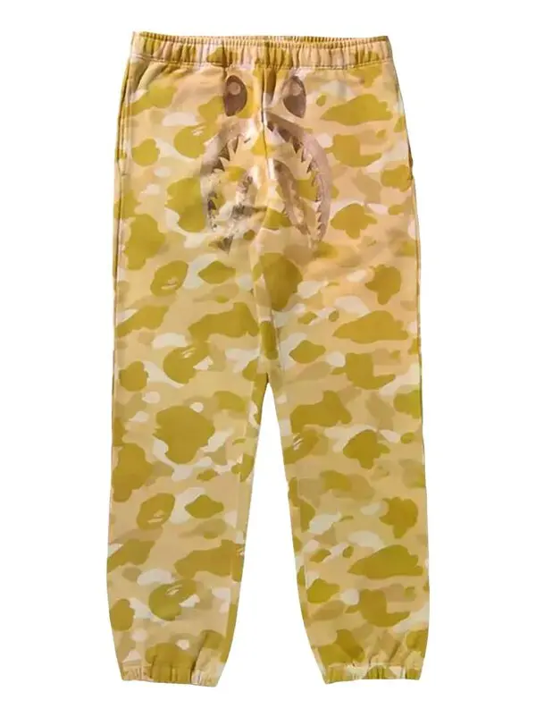 A BATHING APE Color Camo Shark Track Pants - Yellow