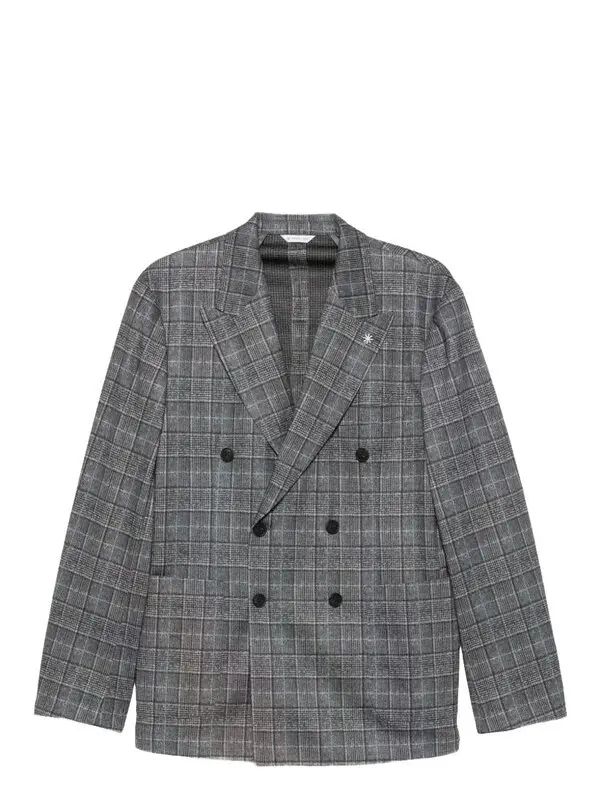 MANUEL RITZ Double-breasted Blazer - Grey
