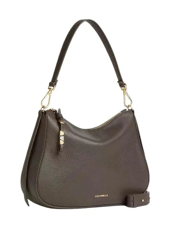 COCCINELLE Small Nory Grainy-leather Shoulder Bag - Brown