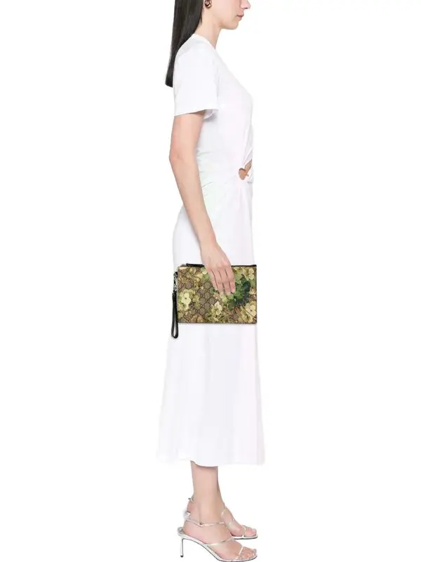Gucci 2000-2015 Gg Supreme Blooms Clutch Bag - Neutrals