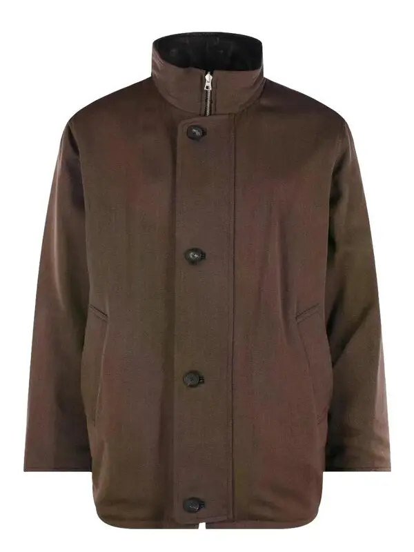 Auralee Reversible High-neck Jacket - Brown