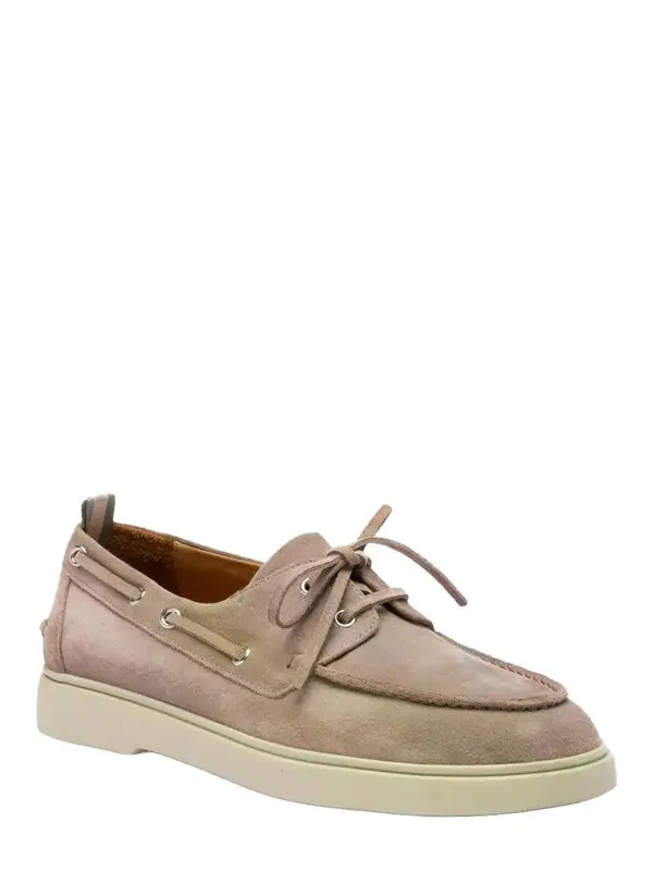 Officine Creative Bones Leather Boat Shoes - Neutrals