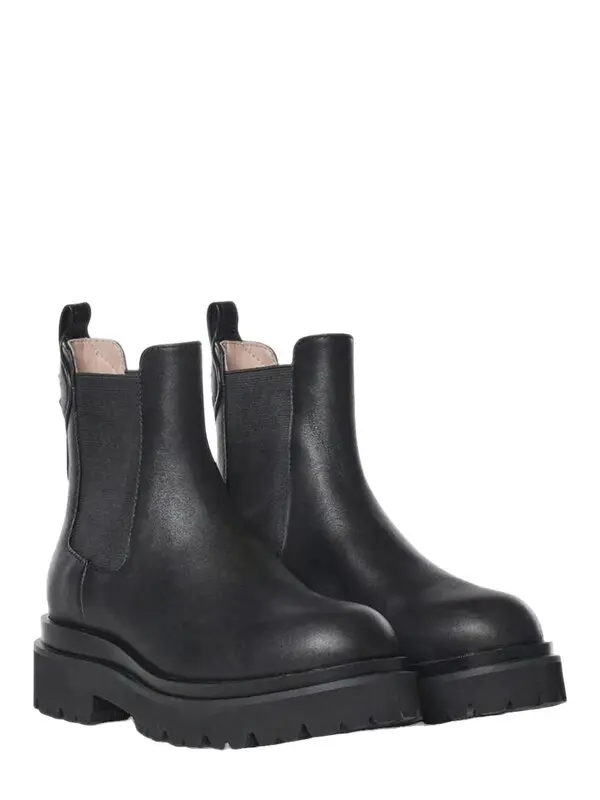 COCCINELLE Mavery Elasticated-panel Lug-sole Boots - Black