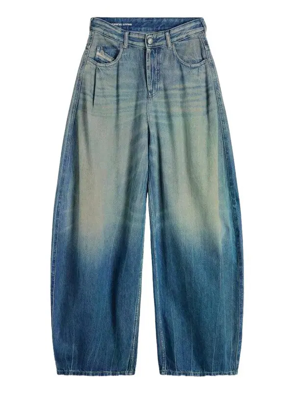 DIESEL® Relaxed Jeans High-waist 1987 D-khelz - Blue