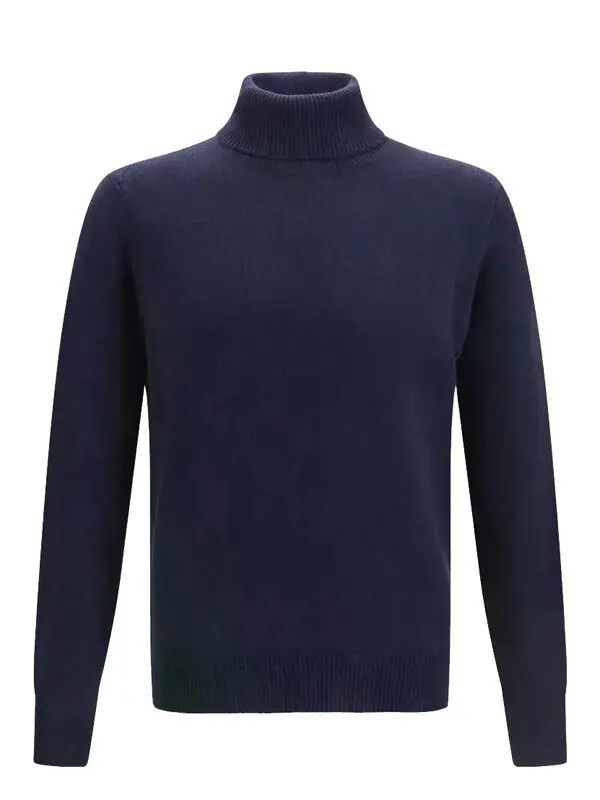 ARAGONA Turtleneck Sweater - Blue