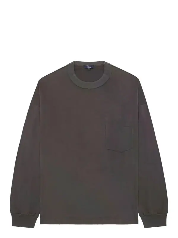 Comme Des Garçons Chest-pocket Long-sleeve T-shirt - Brown