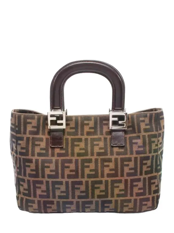 Fendi 1990-2000 Zucca Canvas Handbag - Brown