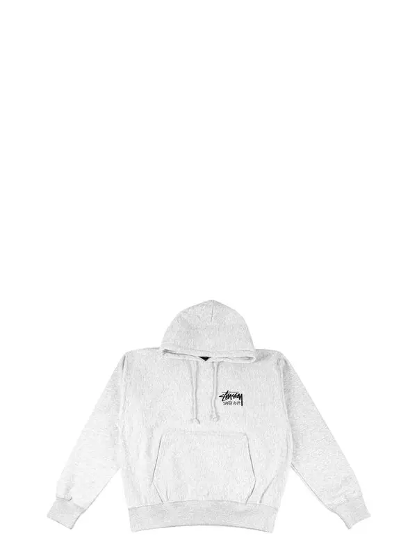 StÜssy Santa Ana Logo-print Hoodie - Grey