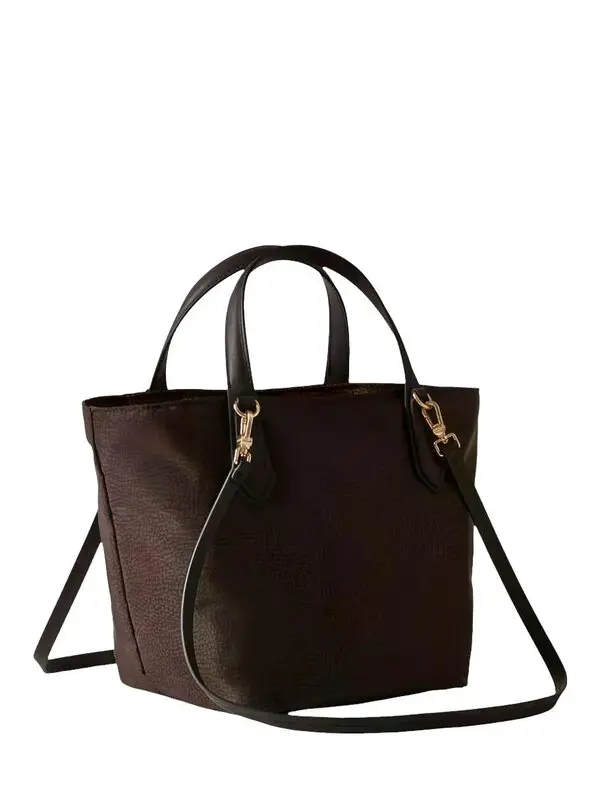 Borbonese B-escape Textured Tote Bag - Brown