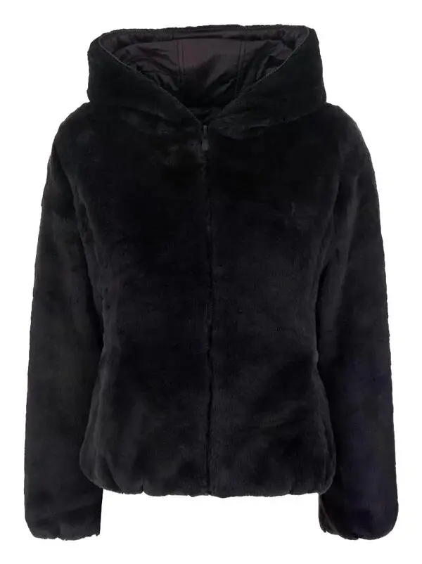 SAVE THE DUCK Reversible Hooded Coat - Brown