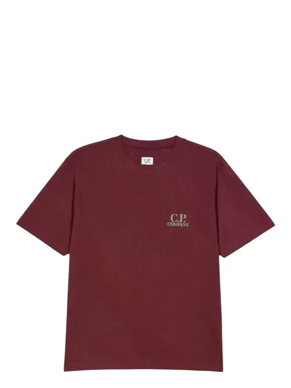 C.P. COMPANY Logo-print T-shirt - Red