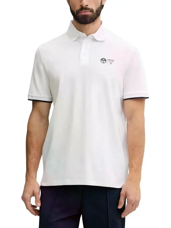 Guess Logo Polo Shirt - White