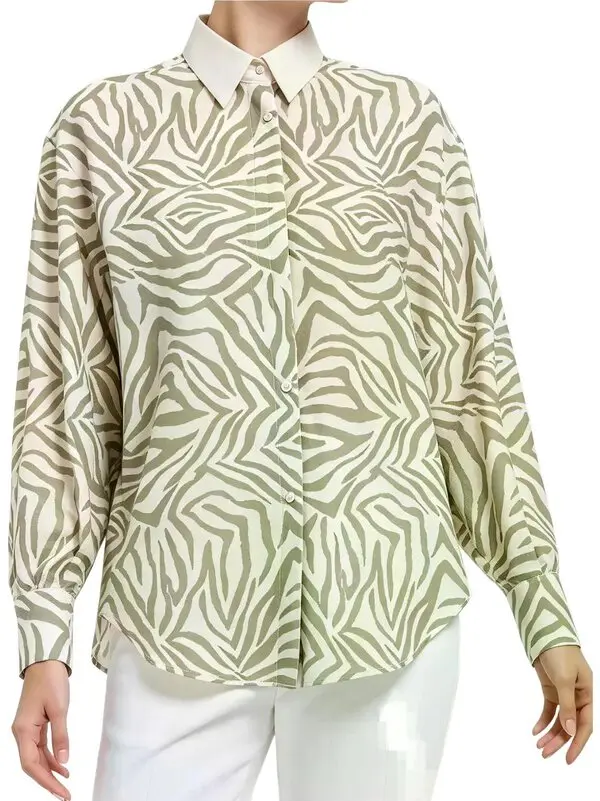 Brunello Cucinelli Zebra-print Shirt - Neutrals