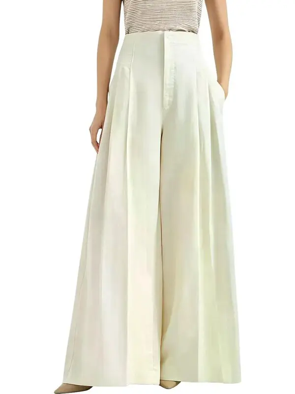 Brunello Cucinelli Pleated-detail Palazzo Pants - Neutrals