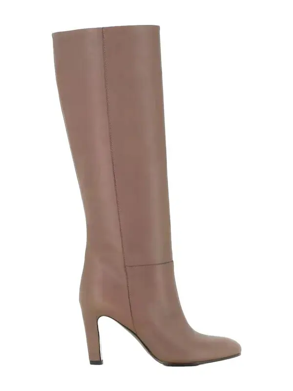 DEL CARLO Leather Knee-high Boots - Brown