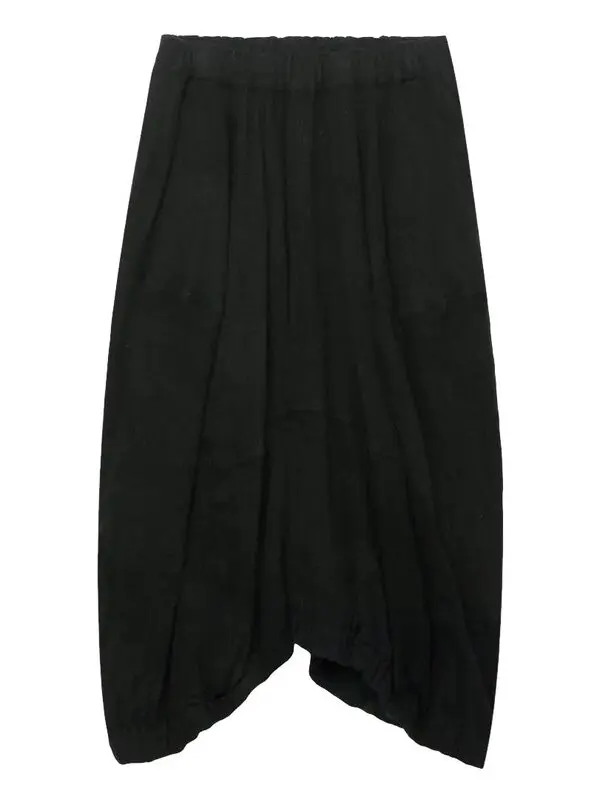 Comme Des Garçons Balloon-silhouette Elasticated-waist Midi Skirt - Black