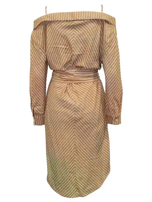Maje Rulylla Cold-shoulder Dress - Brown