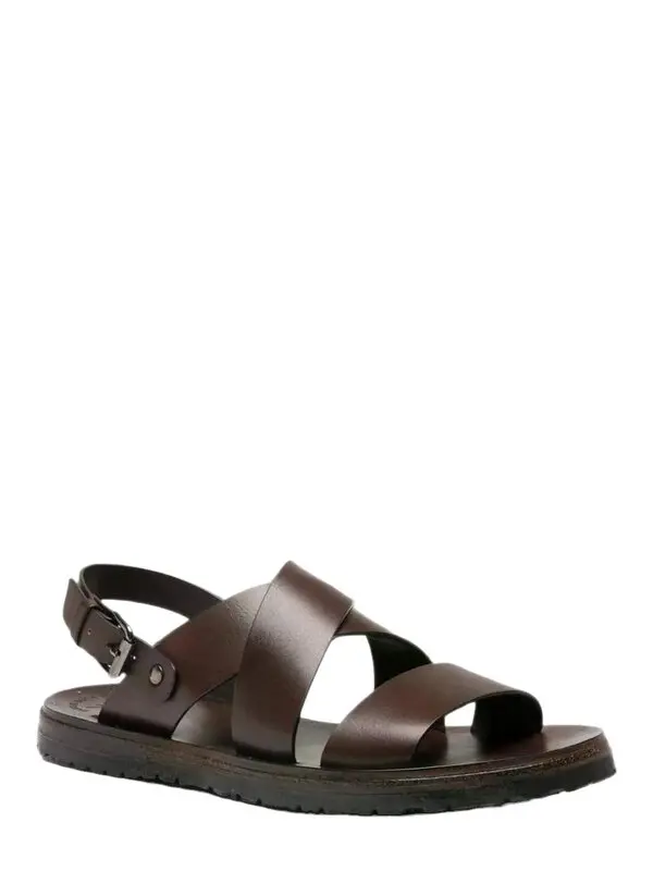 Officine Creative Crossover-strap Buckle-fastening Sandals - Brown
