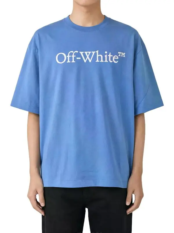 Off-White Logo-print Oversized T-shirt - Blue