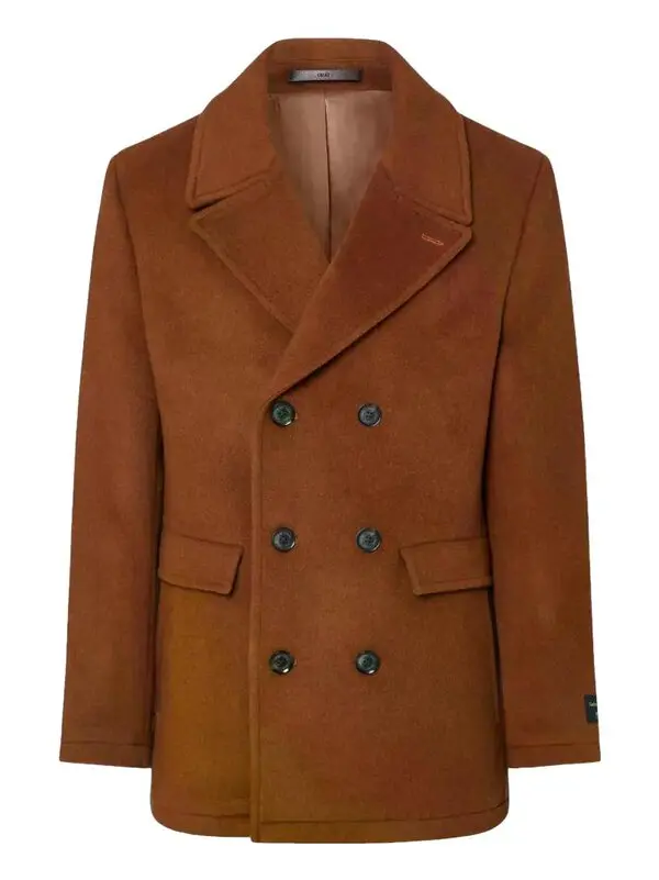 Liu Jo Coat Caban In Wool And Cashmere - Brown