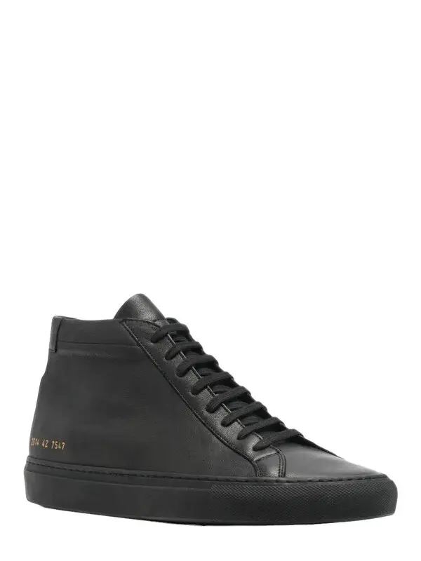 COMMON PROJECTS High-top Leather Sneakers - Black