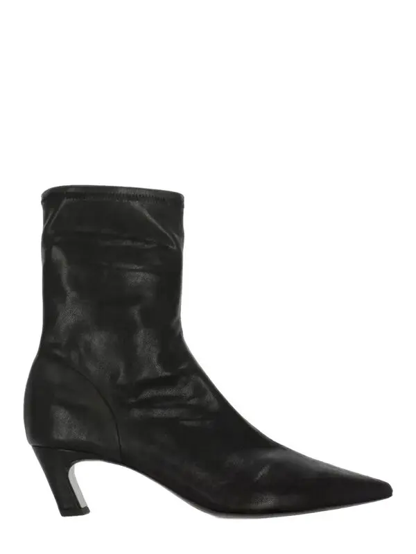 Ash Viva Pointed-toe Ankle Boots - Black