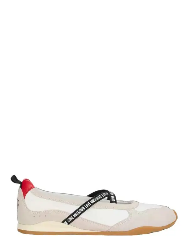 Moschino Logo-embellishment Ballet Flats - Neutrals