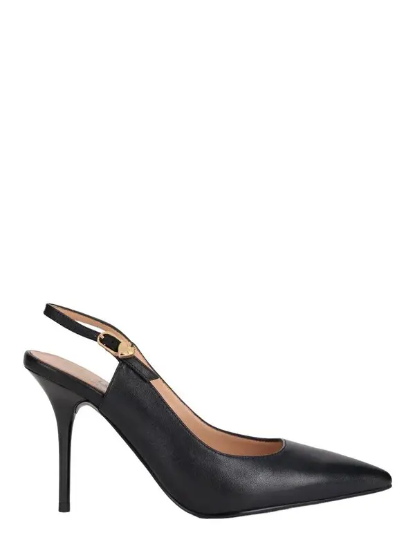 Moschino Pointed-toe Slingback Heeled Pumps - Black