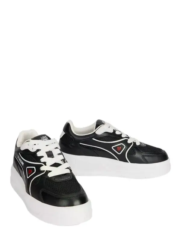 Moschino Logo-print Sneakers - Black