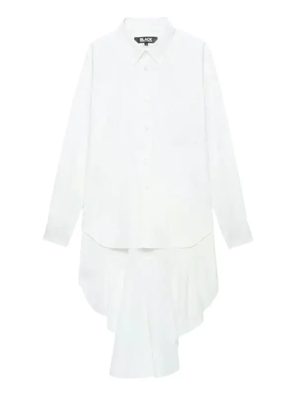 Comme Des Garçons Ruffled-panel Shirt - White