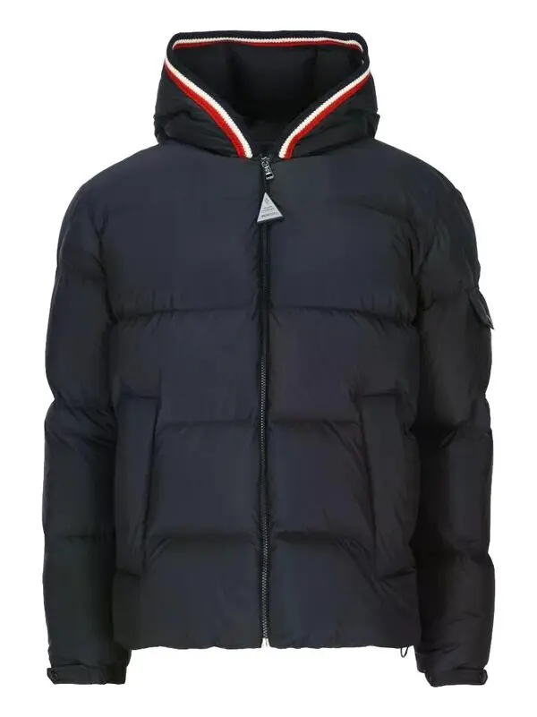 Moncler Lacfroid Hooded Short Down Jacket - Blue