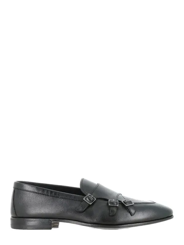 HENDERSON BARACCO Triple-strap Monk Shoes - Black