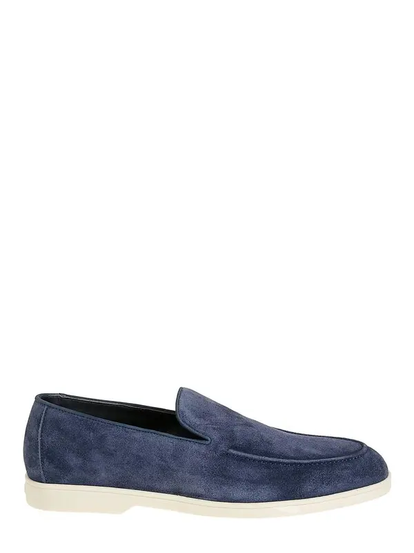 DOUCAL'S Round Toe Business Casual Shoes - Blue