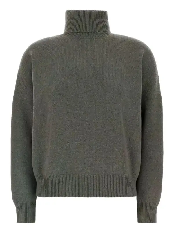 Brunello Cucinelli Roll-neck Drop-shoulder Sweater - Grey