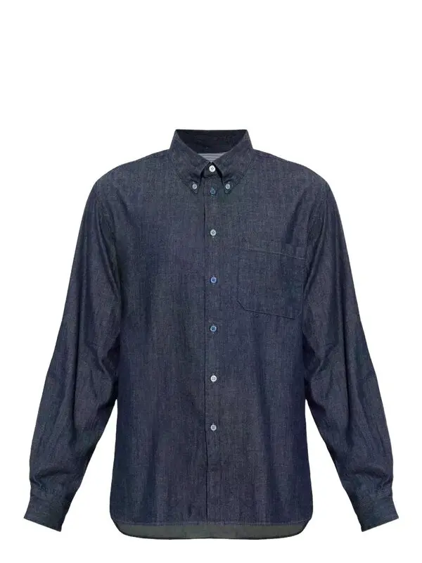 Paul Smith Button-down Denim Shirt - Blue