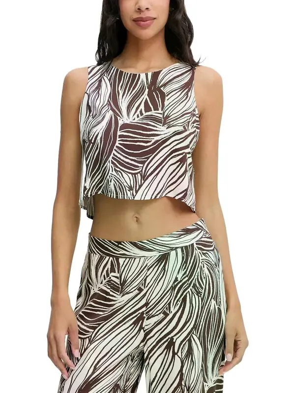 Guess Open-back Tank Top - Brown