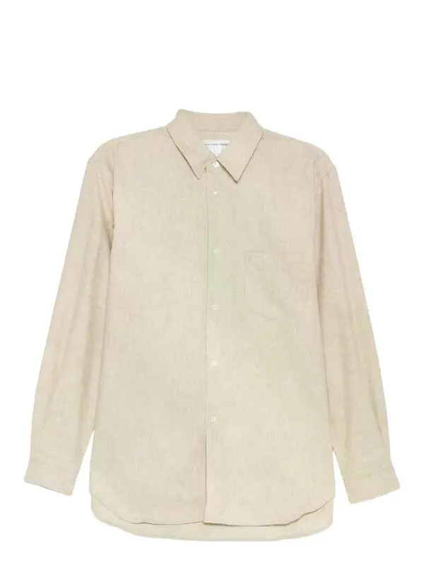 Comme Des Garçons Chest-pocket Shirt - Neutrals