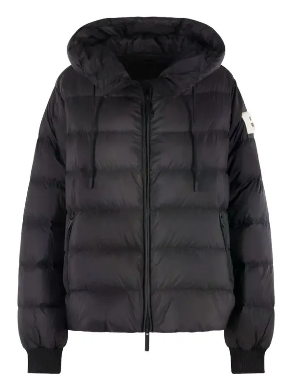 AFTER/LABEL Quilted Hooded Jacket - Black